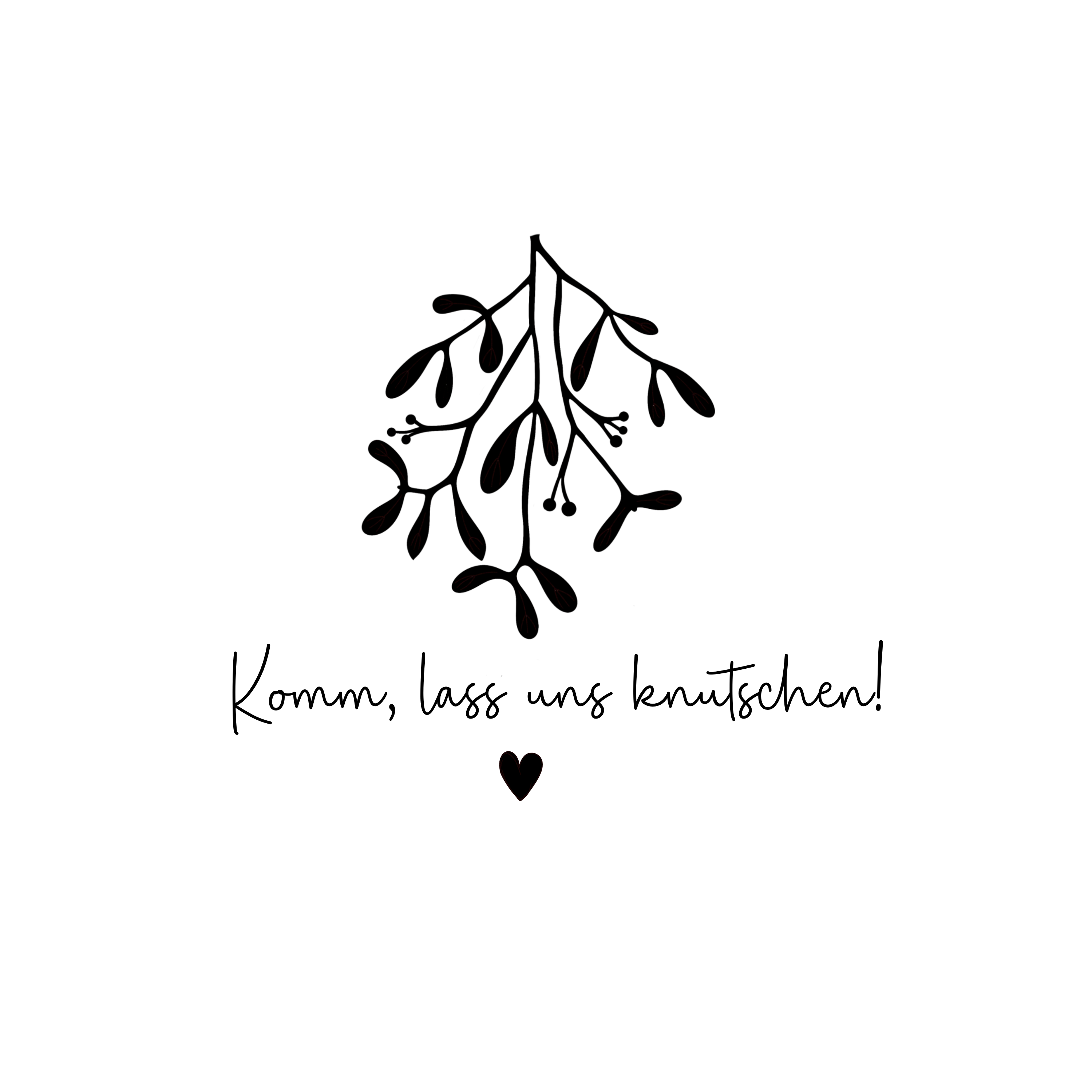 freebie: Plotterdatei “Mistelzweig” by umsetzbar design (NewJMAK) – Jerseymutti – Stoffe und ...